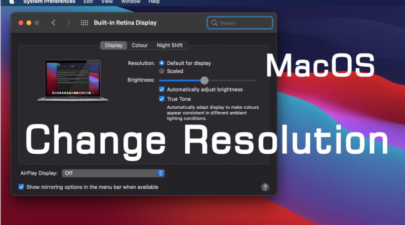How To Change Screen Resolution In MacBook Air Pro And IMac TechSwitch